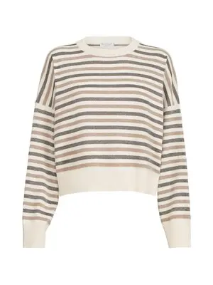 Brunello Cucinelli Striped Sweaters For Women