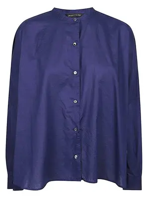 MIZUIRO Name Embroidered Cotton Shirt