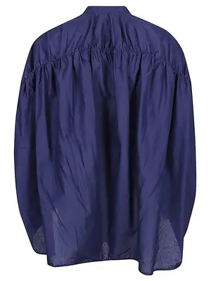 MIZUIRO Name Embroidered Cotton Shirt