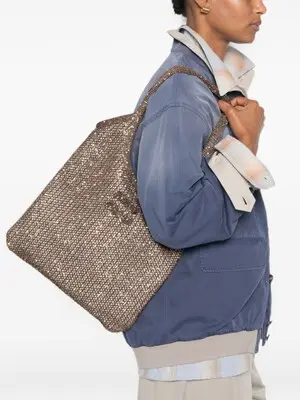 Miu Miu Ivy Sequined Net Shoulder Bag