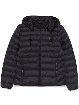 Polo Ralph Lauren Hooded Down Jacket With Logo