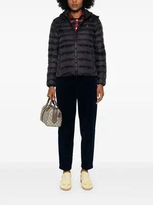 Polo Ralph Lauren Hooded Down Jacket With Logo