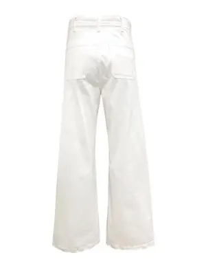 Polo Ralph Lauren Wide Leg Denim Trousers - White