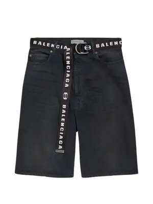 Balenciaga Cotton Denim Shorts
