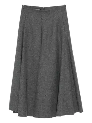 SUSANNE BOMMER Wool Midi Skirt