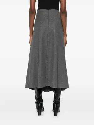 SUSANNE BOMMER Wool Midi Skirt