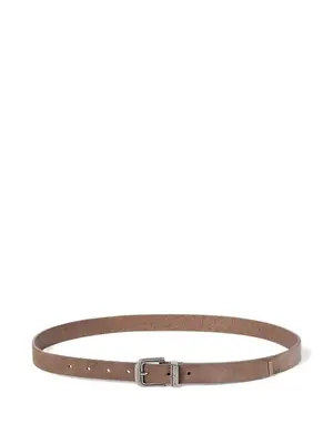 Brunello Cucinelli Leather Belt - Beige