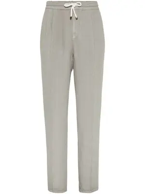 Brunello Cucinelli Linen Trousers - Green