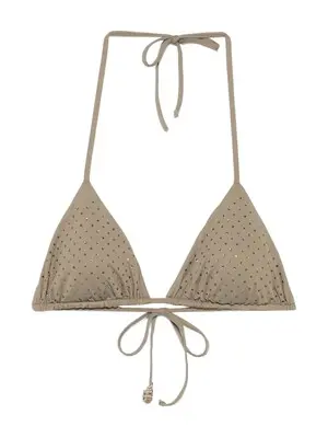 FISICO Embellished Triangle Bikini Top - Green
