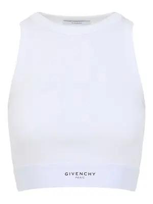 Givenchy Ribbed Cropped Tank Top