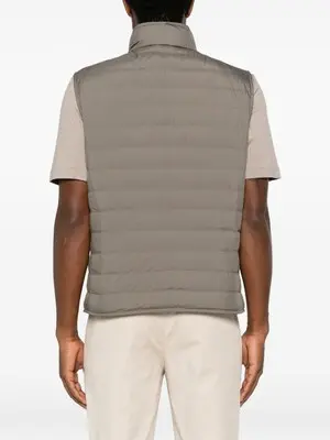 Brunello Cucinelli Padded Down Vest - Grey