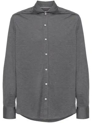 Brunello Cucinelli Silk And Cotton Blend Shirt