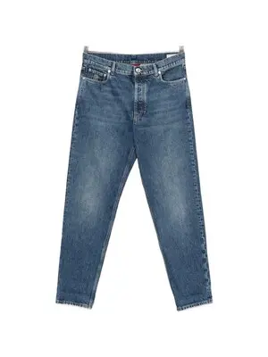 Brunello Cucinelli Contrast Stitching Jeans For Men