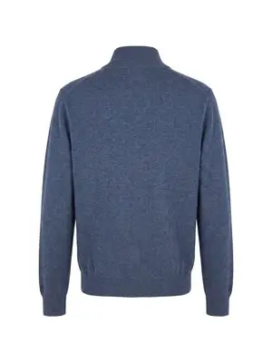 Brunello Cucinelli Quarter Zip Pullover - Blue