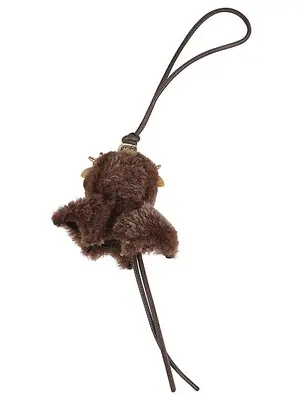 Loewe Shearling And Acetate Deer Charm With Gold-plated Brass
