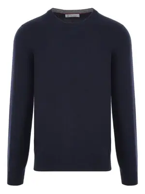 Brunello Cucinelli Cashmere Crewneck Sweater - Blue