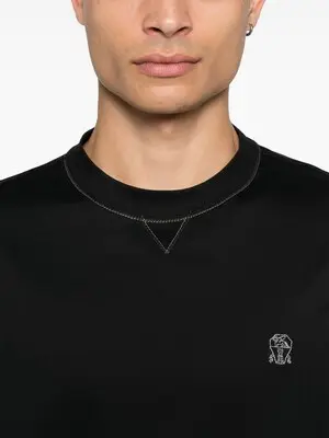 Brunello Cucinelli Logo Cotton T-shirt