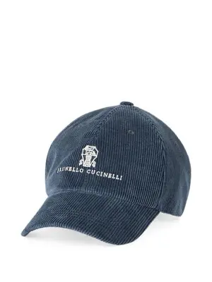 Brunello Cucinelli Logo Baseball Cap - Blue