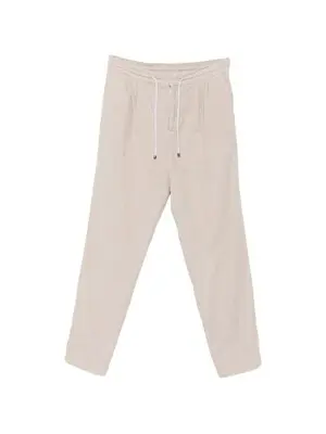 Brunello Cucinelli Drawstring Waist Trousers - White