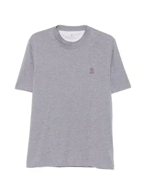 Brunello Cucinelli Logo Cotton T-shirt