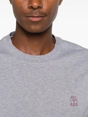 Brunello Cucinelli Logo Cotton T-shirt
