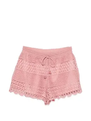 Zimmermann Crochet Cotton Shorts