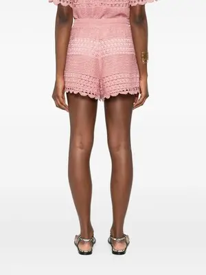 Zimmermann Crochet Cotton Shorts