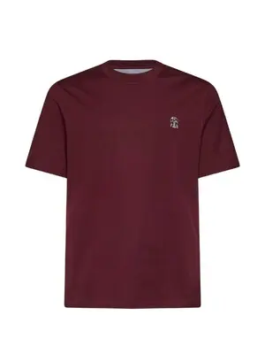 Brunello Cucinelli Logo Cotton T-shirt