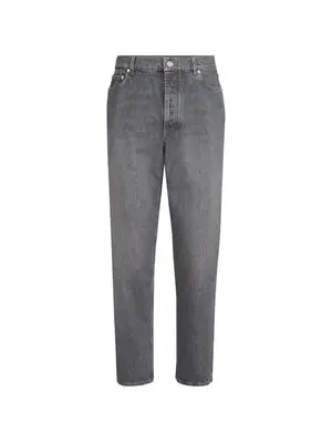 Brunello Cucinelli Medium Wash Jeans For Men