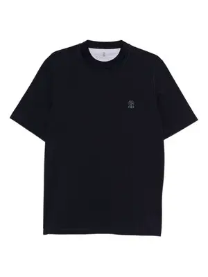Brunello Cucinelli Logo Cotton T-shirt