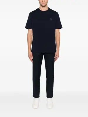 Brunello Cucinelli Logo Cotton T-shirt