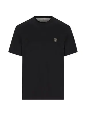 Brunello Cucinelli Logo Cotton T-shirt