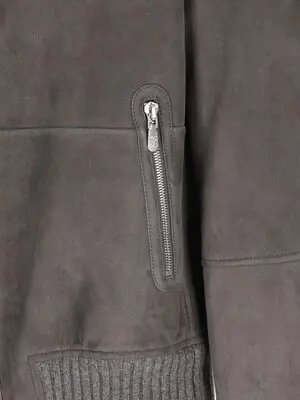 Brunello Cucinelli Shearling Leather Jacket