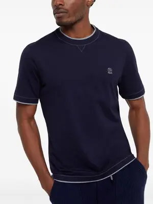 Brunello Cucinelli Logo Cotton T-shirt
