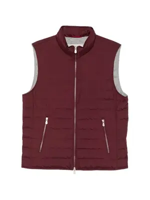 Brunello Cucinelli Puffer Vest - Red