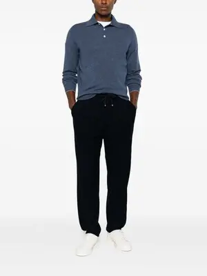 Brunello Cucinelli Cashmere Polo Shirt - Blue