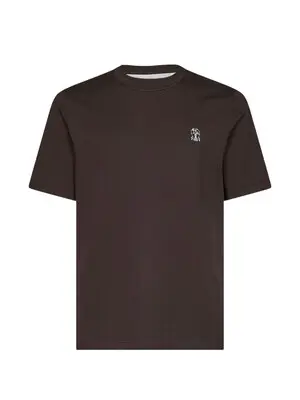 Brunello Cucinelli Logo Cotton T-shirt