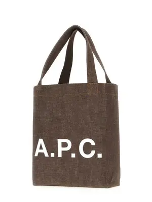 A.p.c. Lou Small Tote Bag - Brown