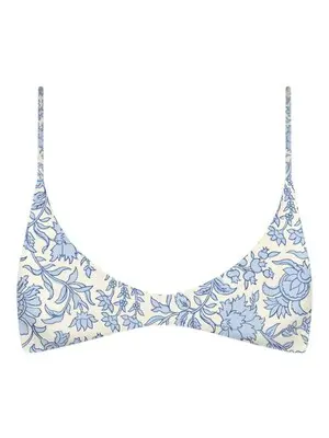 MC2 SAINT BARTH Paloma Bikini Top - Blue
