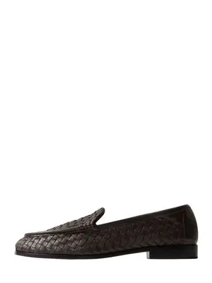 Bottega Veneta Silenzio Woven Loafers