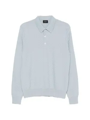 Brioni Button Down Polos For Men