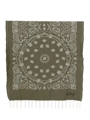 MC2 SAINT BARTH Foutas Beach Towel Paisley Print - Green