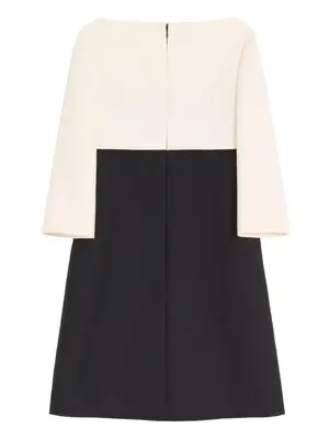 Valentino Garavani Wool And Silk Mini Dress - Black