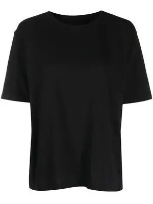 Khaite Cotton T-shirt With Logo Patch