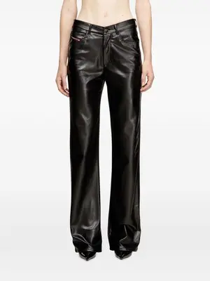 DIESEL® Coated Faux-leather Trousers