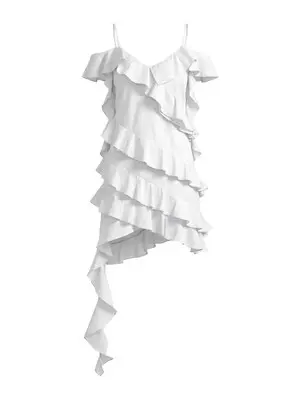 LES FILLES D'EVA Ruffled Maxi Dress - White