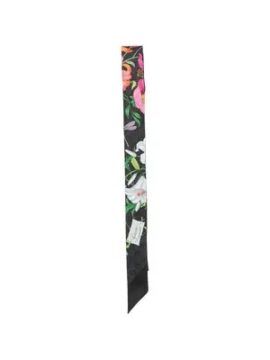 Gucci Flora Silk Foulard - Black