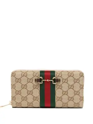 Gucci Horsebit Continental Wallet - Beige
