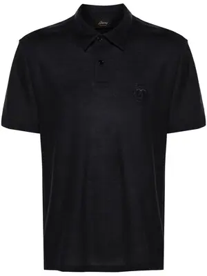 Brioni Wool Polo Shirt - Blue