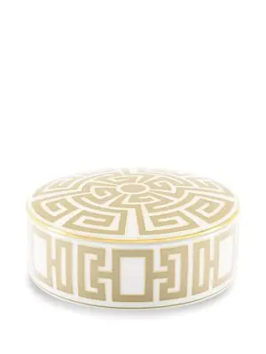 GINORI 1735 Labirinto Round Box With Cover - Beige